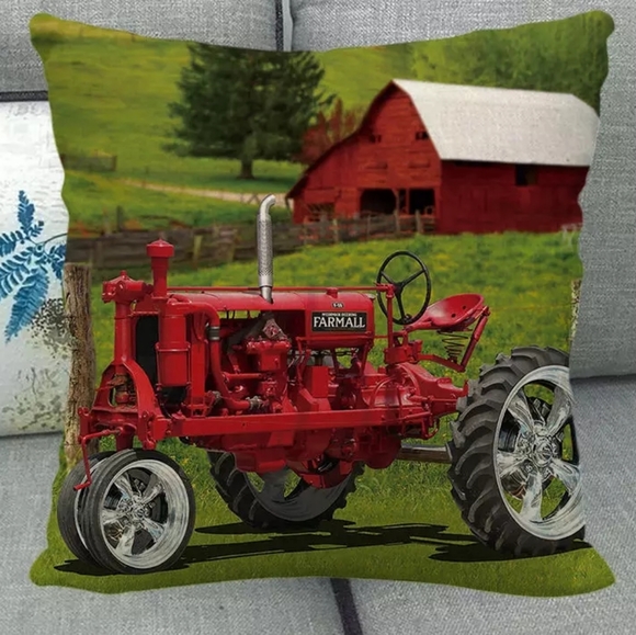 Accents | Tractor Pillow Cover Barn Farm Ranch Granja Tree | Poshmark